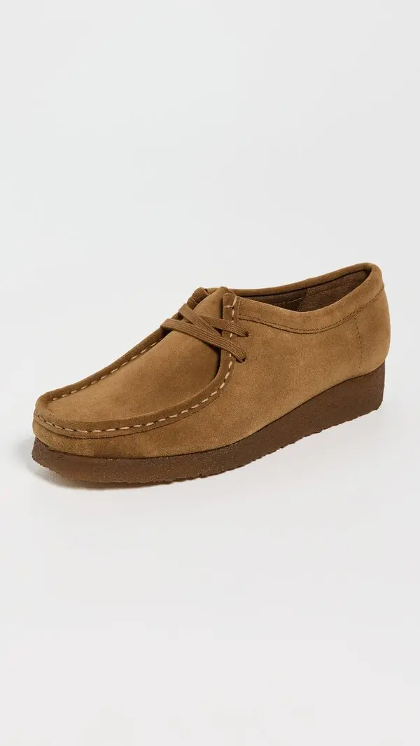 Clarks Wallabee Shoes - Cola Suede | Editorialist